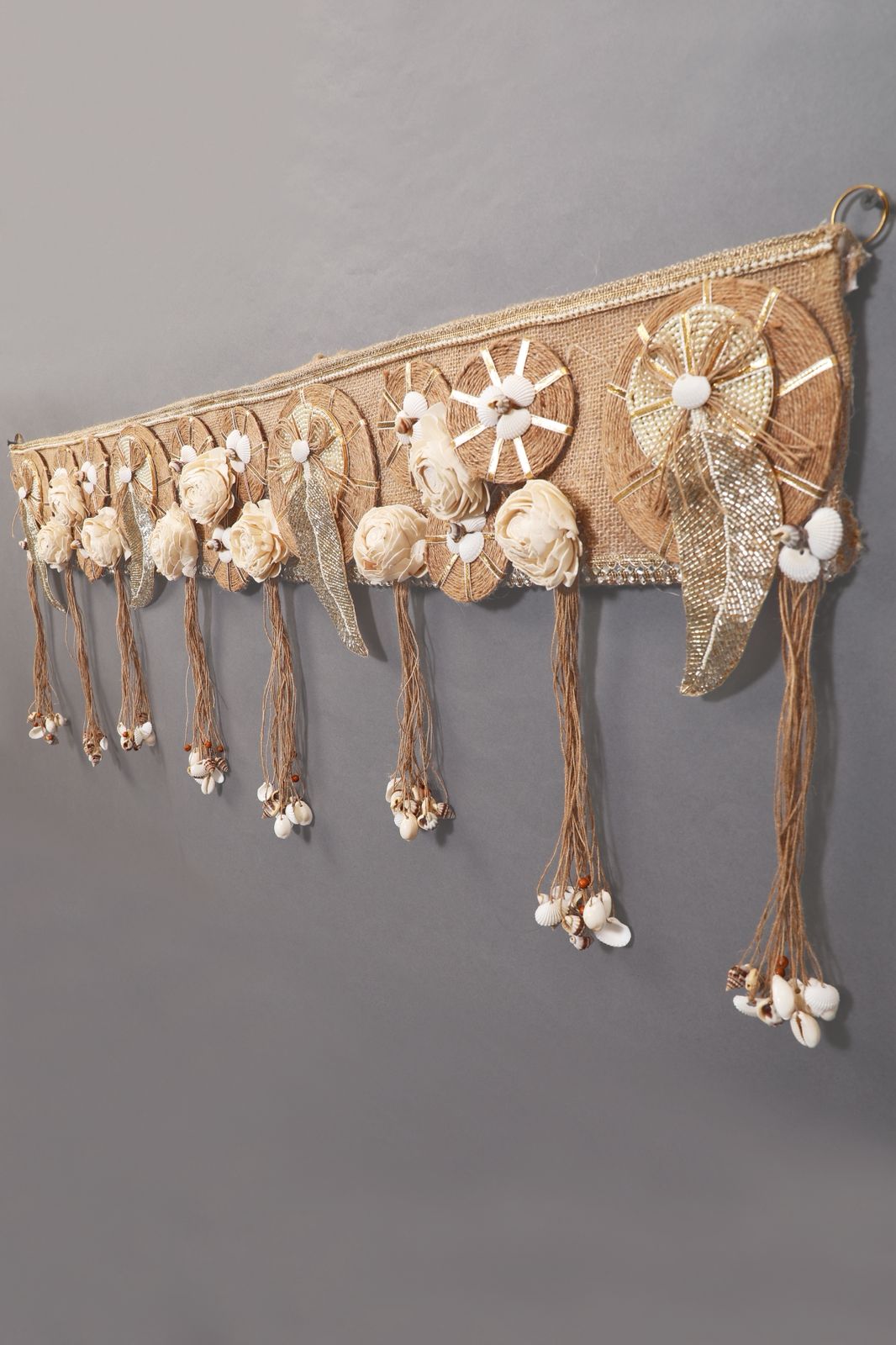 Ivory Elegance Floral Toran - Nemani Creations