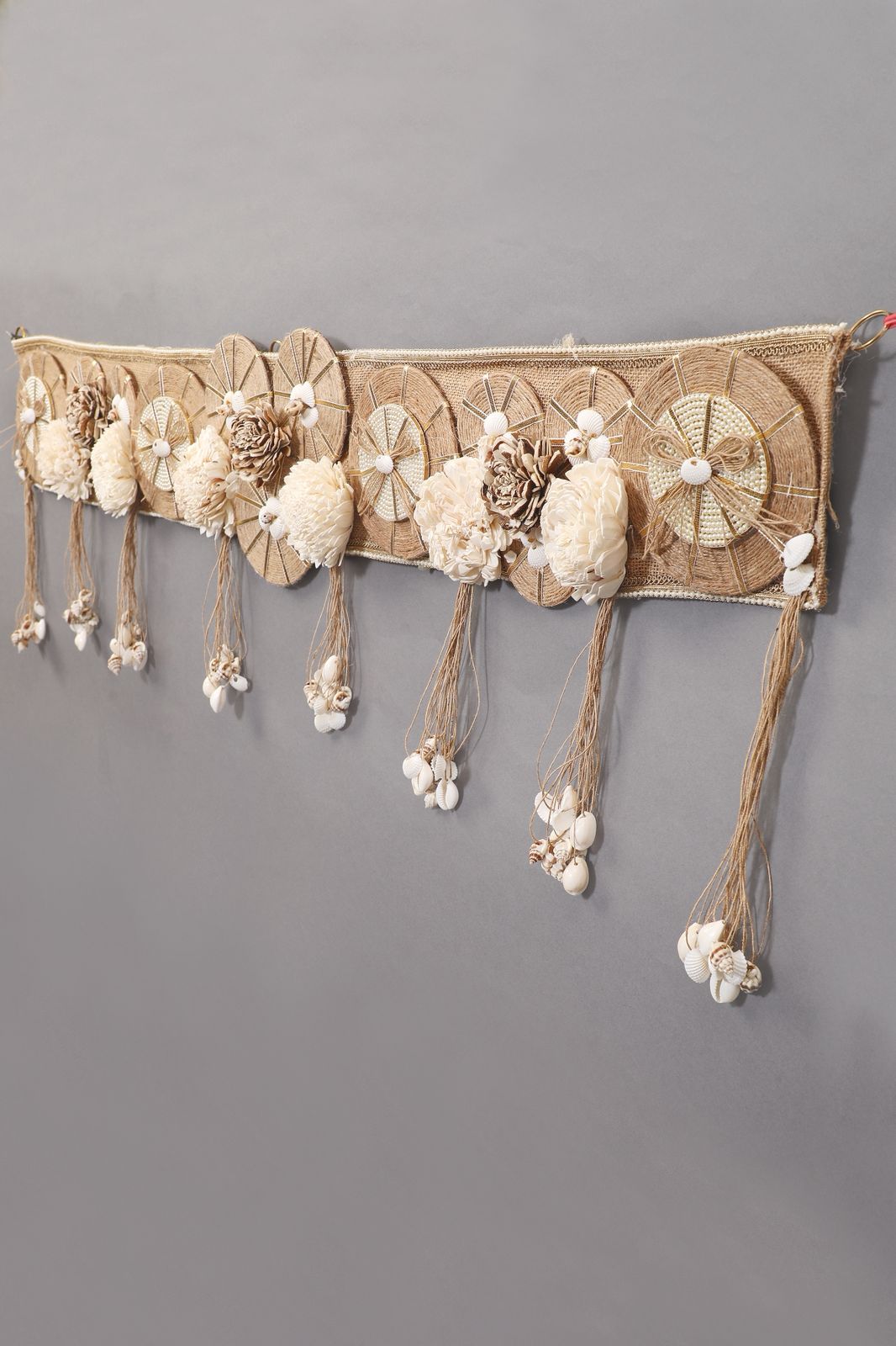 Rustic Ivory Floral Toran - Nemani Creations